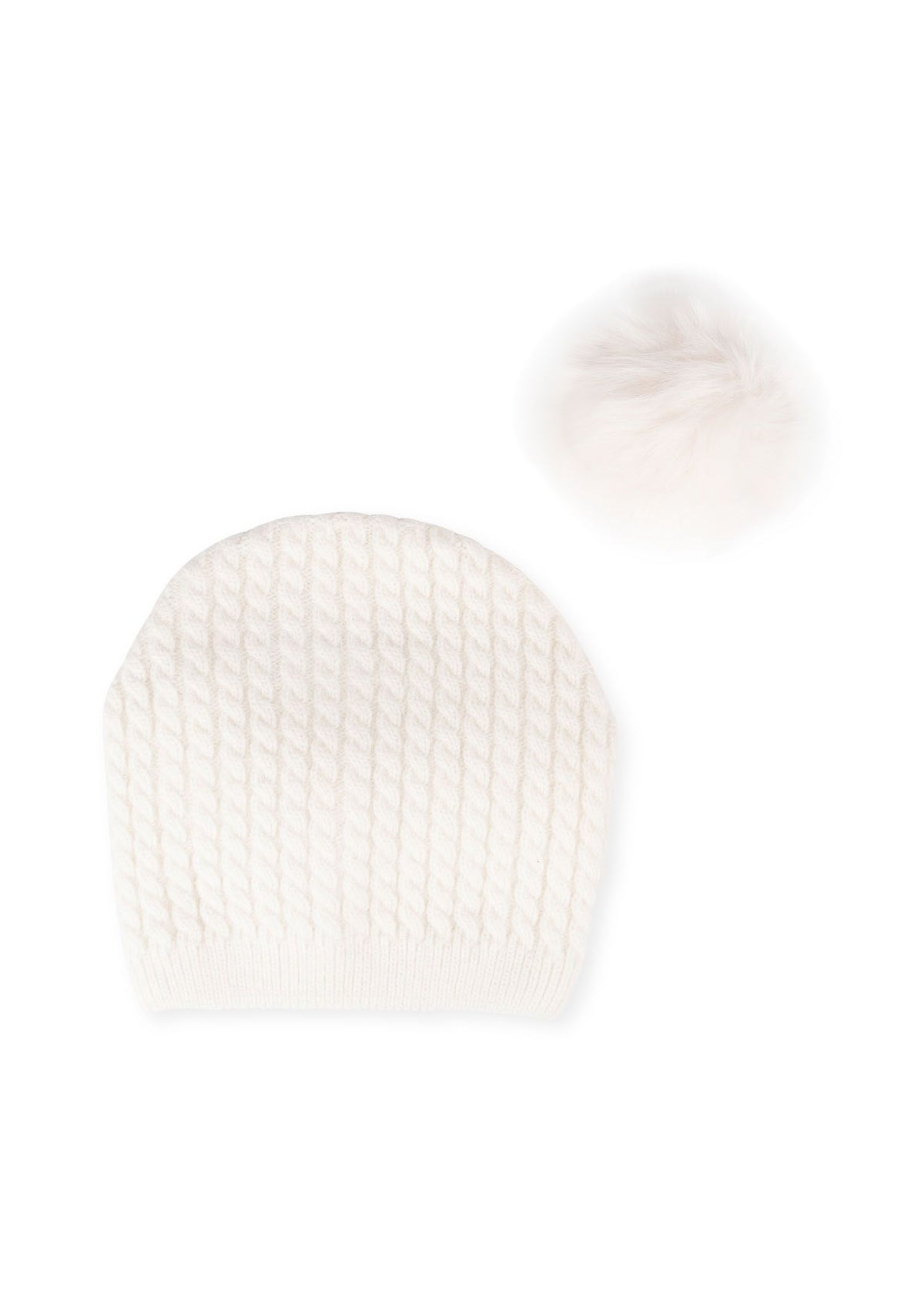 Cabin Cable Hat White